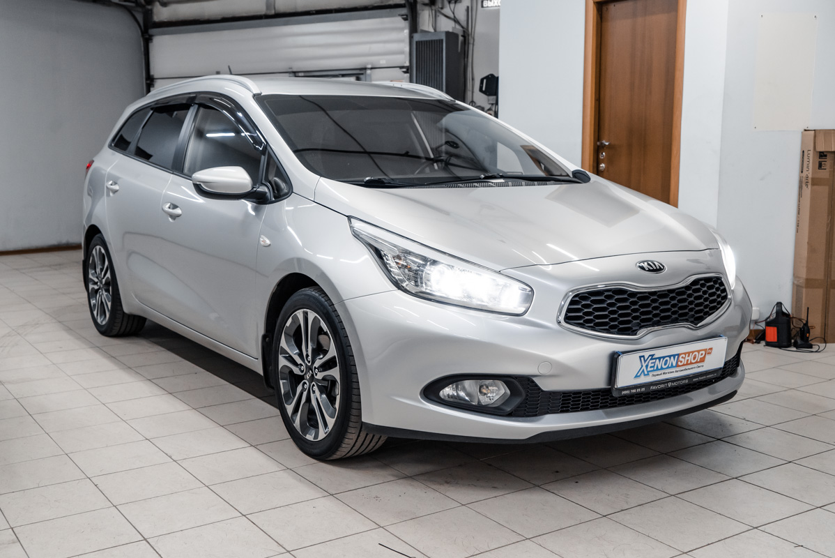 Установка светодиодов в ближний свет и габариты КИА Сид (KIA Ceed ...