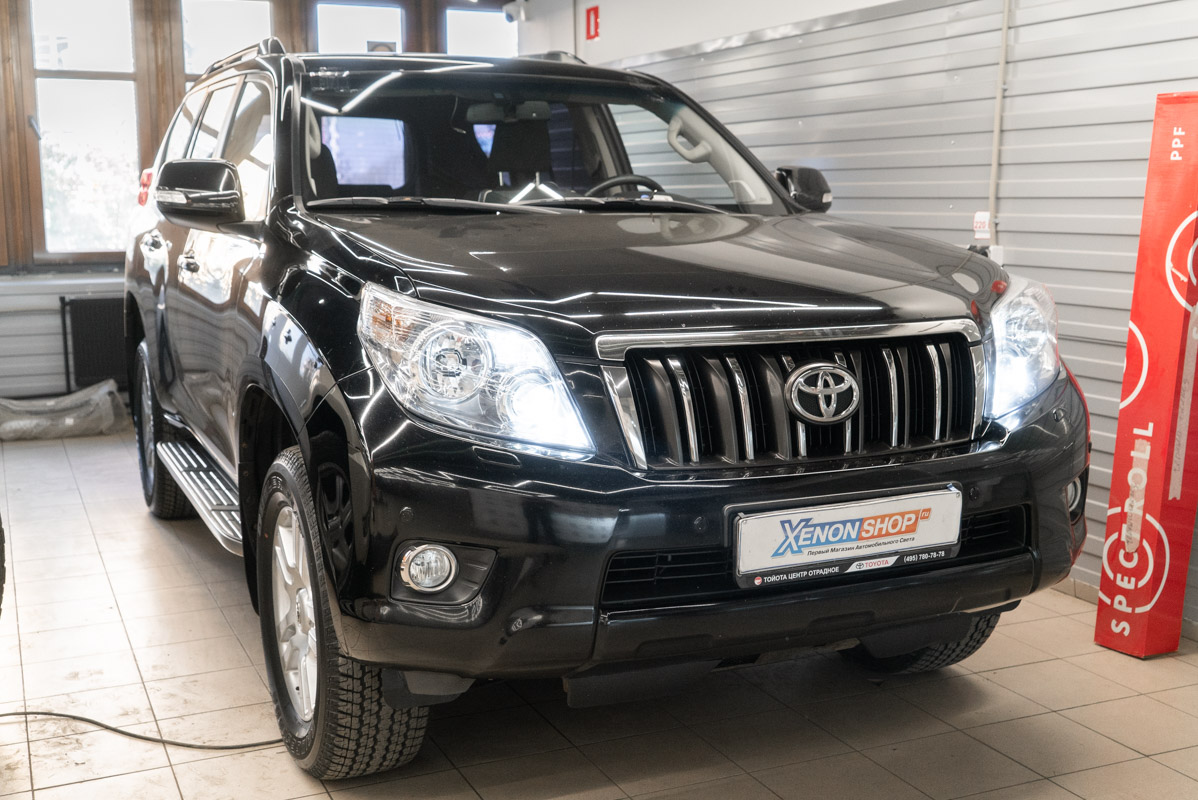 Замена штатных линз Тойота Ленд Крузер Прадо 150 (Toyota Land Cruiser ...